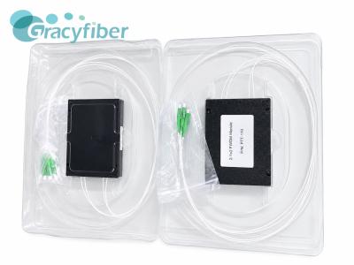 China 2CH 1550 1625nm Mux Demux Module Fiber Optic WDM Module Low Insertion Loss LC UPC LC APC for Optical Line Monitoring and PON Network for sale