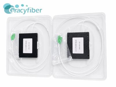 China 12CH 1x2 FWDM Cascaded Module 1260 1620nm Pass 1650nm OTDR Reflect MPO APC LC APC Fiber Optic WDM Filter For PON FTTx Monitoring for sale