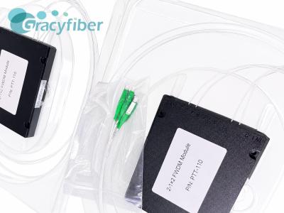 China Dual 1x2 FWDM Cascaded Module DATA T1260 1600nm OTDR R1650nm LC APC Fiber Optic WDM Filter Module for PON FTTx Optical Line Monitoring for sale