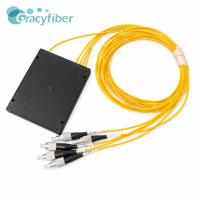 China 4 Channel LAN WDM Mux Demux Module 1295 1300 1304 1309nm O Band Fiber Optic WDM Module FC UPC Connector for sale