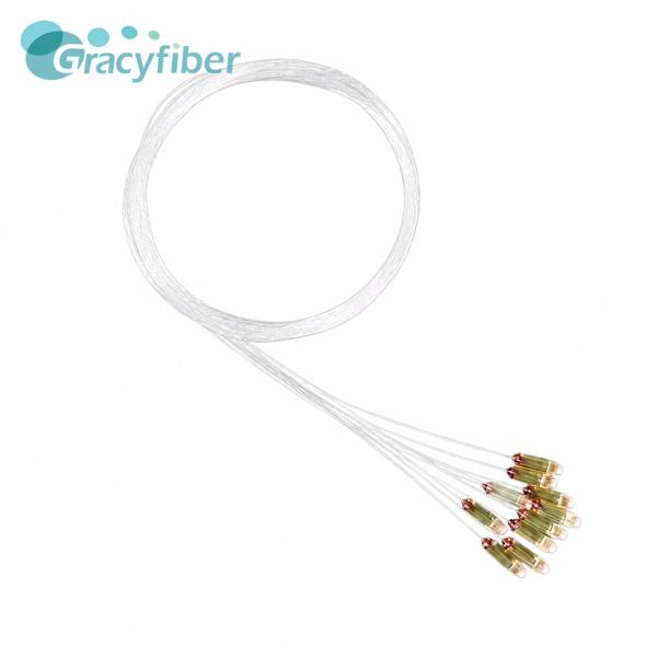 Quality Single Fiber Capillary Pigtail 1260 1350nm AR Coated 8 Degree Polished Fiber Stub High Return Loss for Optical Module for sale