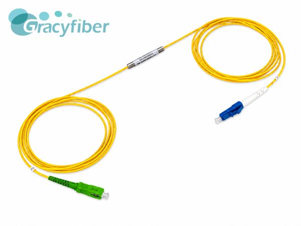 Quality 1x1 FWDM Stop Pass Filter T1260 1620nm R1650nm Fiber Optic WDM Filter SC APC LC UPC Connector Steel Tube for sale