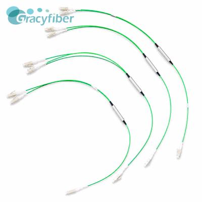 China Multimode Tap WDM 1x2 T30 R70 OM5 Fiber 0.9mm Loose Tube LC UPC MM for Fiber Optic Power Monitoring for sale