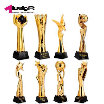 Cina Cavallo del trofeo di Angel Gold Plated Black Crystal a forma di per il ricordo in vendita