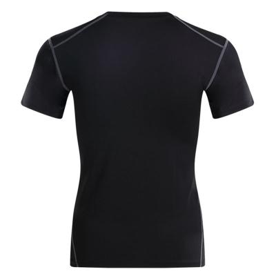 Cina Magliette strette di riciclaggio degli abiti sportivi del collo delle magliette flessibilità rotonda nera dell'abbigliamento di alta in vendita