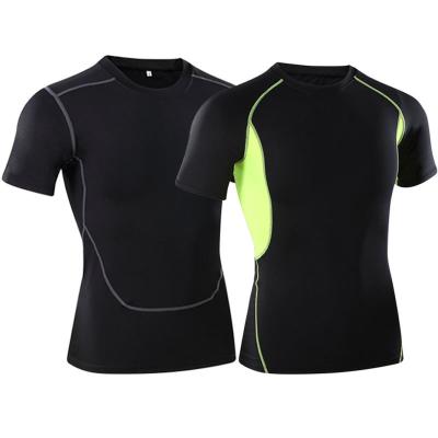 Cina Magliette strette di riciclaggio degli abiti sportivi del collo delle magliette flessibilità rotonda nera dell'abbigliamento di alta in vendita