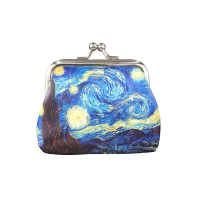China New Cute Buckle Coin Purses Kiss-lock Change small dot fabric bag mini cute coin purse à venda