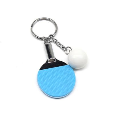 Cina Incanta il metallo 3d ha personalizzato la catena chiave della pallina da tennis della Tabella dei regali della catena chiave in vendita