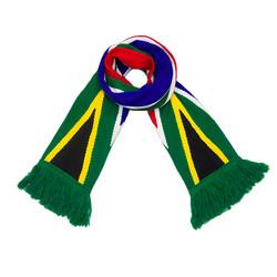 China Custom design double layer knit jacquard acrylic scarfs South Africa souvenir gift winter fan scarf zu verkaufen