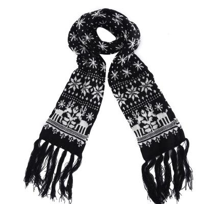 China Factory Supple Wholesale New Design Fashion Custom Winter Soft Business High Quality Knitted Tassel Soccer Scarf Te koop