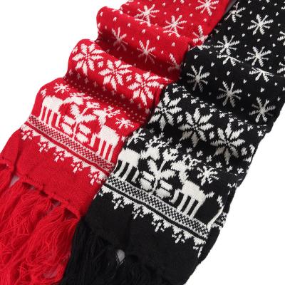 China Factory Supple Wholesale New Design Fashion Custom Winter Soft Business High Quality Knitted Tassel Soccer Scarf Te koop