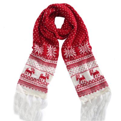China Factory Supple Wholesale New Design Fashion Custom Winter Soft Business High Quality Knitted Tassel Soccer Scarf Te koop