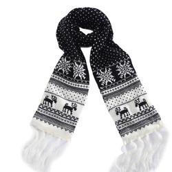 China Factory Supple Wholesale New Design Fashion Custom Winter Soft Business High Quality Knitted Tassel Soccer Scarf Te koop
