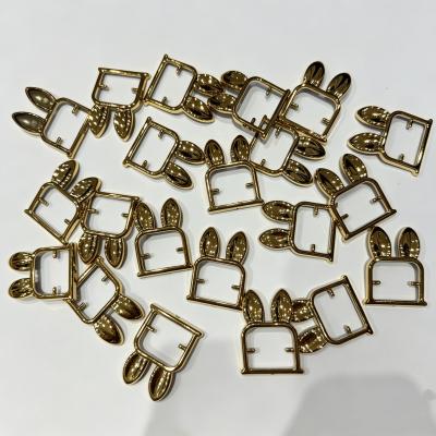 China Silver Plastic Shoe Buckles Square Shape Compatible With Most Ladies Shoes Straps for sale