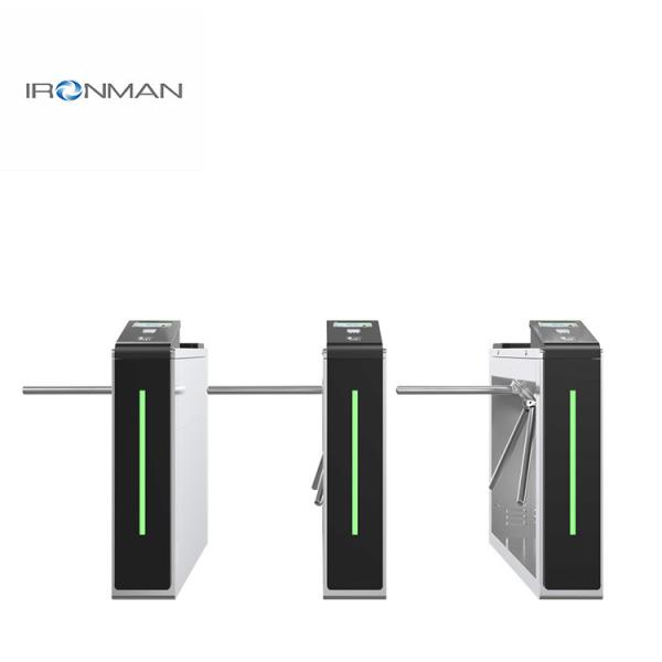 Security Tripod Turnstile Barrier Gate RFID Face Recognition 304 Stainless Steel Turnstile