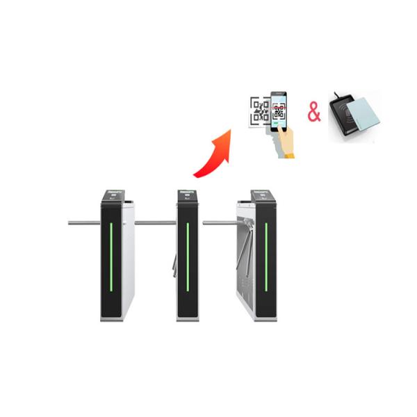 Security Tripod Turnstile Barrier Gate RFID Face Recognition 304 Stainless Steel Turnstile