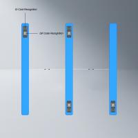 China Pedestrian Swing Turnstile Gate with QR Code Reader and ID Card Recognition for Gymnasium 600mm Channel for sale
