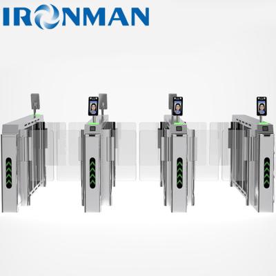 중국 공항 입구 AB 턴스타일 롱 플랩 스피드 게이트 턴스타일 (울타리 포함) 치수 3000*120*1000mm 및 채널 폭 ≤1000mm 판매용