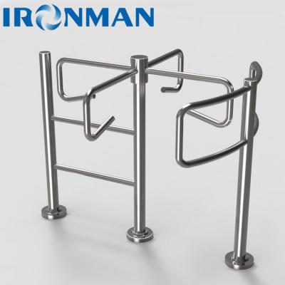 China Manual Swing Pedestrian Turnstile Gate Stainless Steel With CE Approval for sale
