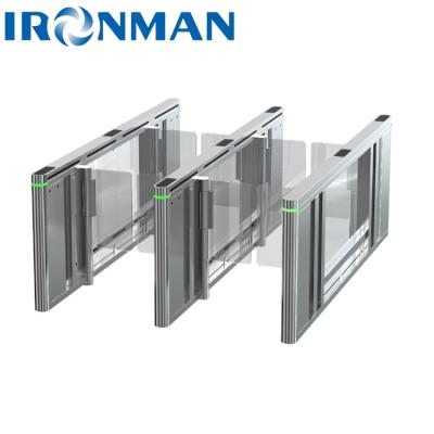 China Acrylic or Tempered Glass Arm Material Speed Gate Turnstile for Air Port Entrance for sale