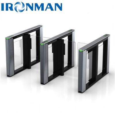 China Speedlane Compact Servo Motor Speed Gate Turnstile Swing Barrier Turnstile for sale