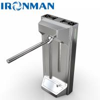 China SUS304 Stainless Steel Two-Arm Turnstile Pedestrian Security Gate 450x120x1000mm for sale