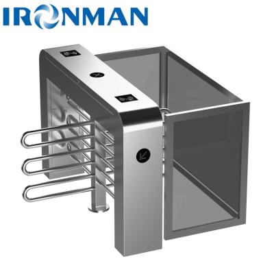 China Manual Half Height Turnstiles , Glass Turnstile Gate 1 Year Warranty for sale