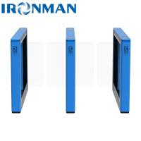 China Pedestrian Swing Turnstile Gate with QR Code Reader and ID Card Recognition for Gymnasium 600mm Channel for sale