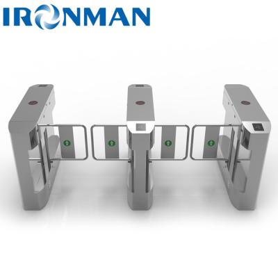 China Channel Width 1200mm RFID Swipe Card Swing Turnstile Gate Barrier For Office Building Subway for sale
