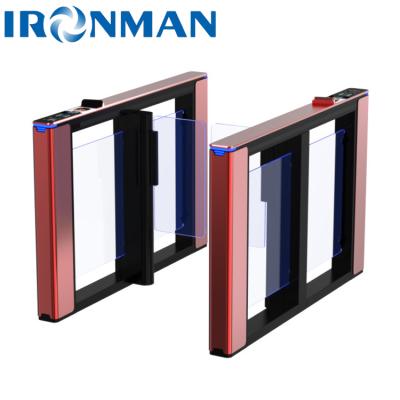 China Supermarket Face Recognition IM.LB01 NFC Speed Gate Turnstile with 8 Pairs of Infrared Detection Sensor and ≤1200mm Channel Width for sale