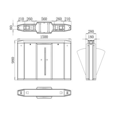 Cina Tornitura a barriere a battito versatile per varie applicazioni pubbliche e commerciali in vendita