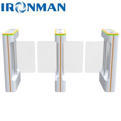 China Cost-Effective Space-Saving Swing Gate Turnstile Clear Passage Sign Industrial Staff Access Security Quick Installation for sale