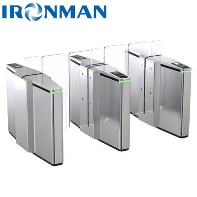 China Bi Direction RFID Reader Sliding Gate Turnstile / 24V Half Height Turnstile Gate for sale