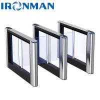 China Anti-Jump Speed Turnstile Swing Barrier Gate Access Control System 220V DC Motor for sale