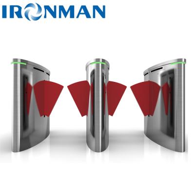 반 높이의 보안 게이트 플랩 턴스틸 SUS304 CE 인증과 함께 공공 로비