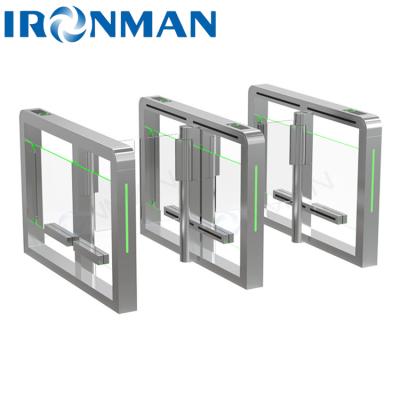 China Snelheid Swing Gate Draaibaar Ruimtebesparing Met DC borstelloze motor Te koop