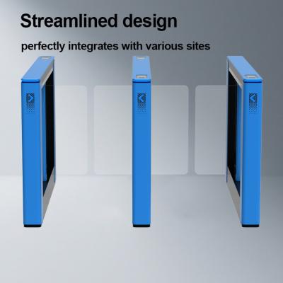 China Pedestrian Swing Turnstile Gate One-Way QR Code Reader ID Card Recognition Suitable for Office for sale