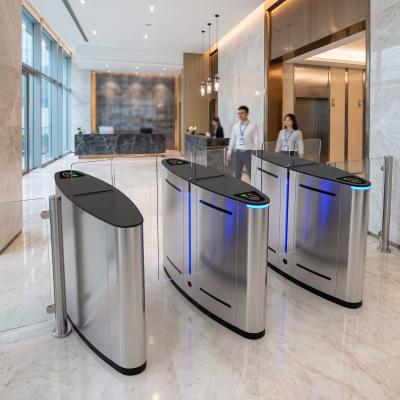 China Speed Barrier Turnstile with Fuel Cell Sensor and Wide Angle HD Camera in 1400*335*980mm Size for sale