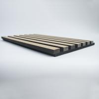 China Harmless Flameproof Wall Slat Wood Panel Multiscene For Corridors for sale