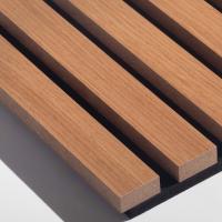 China Harmless Office Wood Veneer Slats Panel Flameproof For Audio Room for sale