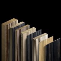 China Multicolor Wall Wood Veneer Slats Mildewproof Odorless Thickness 21MM for sale