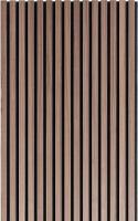 China Multipurpose Dark Wood Veneer Slats Wall Soundproof Harmless for sale