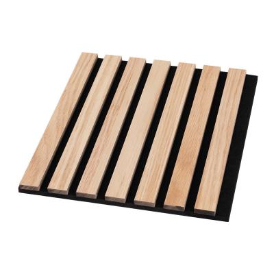 Cina Acoustic Wooden Wall Panels Soundproof MDF and Polyester Foam Panels Akupanel in vendita