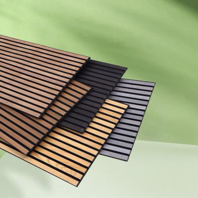 Cina Acousound Akupanel Modern Wooden Acoustic Slat Panel Sound Proof Wall in vendita