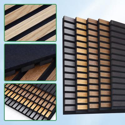 Cina Akupanel Soundproofing Acoustic Wood Slat Wall Panels in vendita