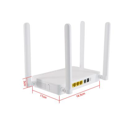 China router duplo de Wifi GPON ONU da faixa 4GE+1POTS+Wifi compatível com responsabilidade de ZTE à venda