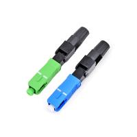 China SC Fast Connector FTTH Fiber Optic Adapter 0.2dB Insertion Loss APC UPC for sale