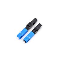 China SC Fast Connector FTTH Fiber Optic Adapter 0.2dB Insertion Loss APC UPC for sale