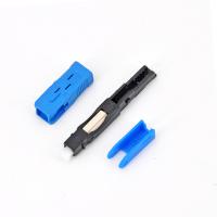 China SC APC Fiber Optic Fast Connector 45dB Return Loss Field Installable 0.4dB Insertion Loss for sale