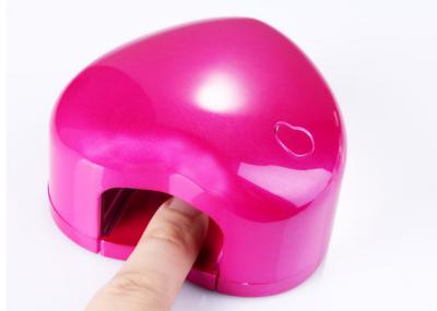 中国 USB 充電器または電池との愛中心の形 LED ランプの釘のドライヤーのローズの赤 販売のため